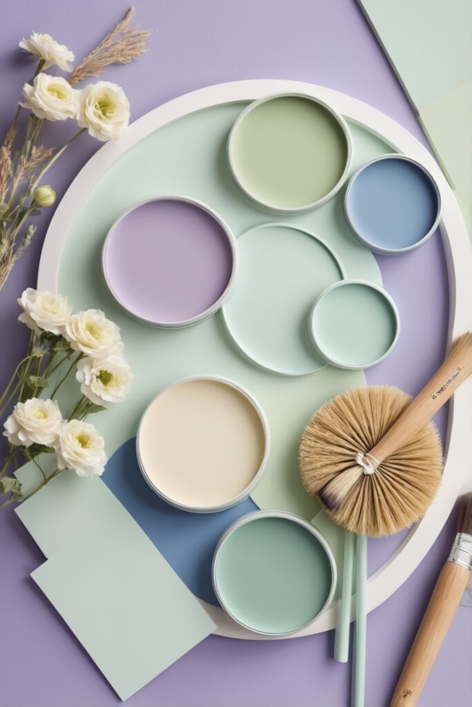 Top 5 Palettes SW colors with Pear Green and Lavender Mist for your ...