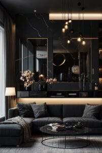 Modern Black Living Room Ideas: Create a Sleek Space ...