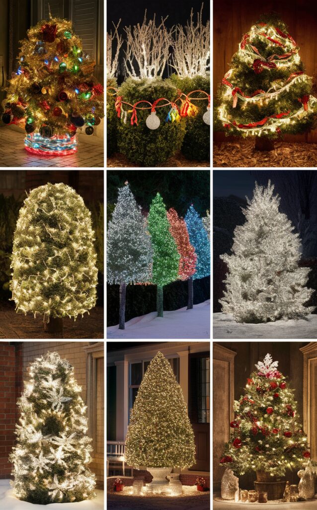 How I Decor My Christmas Lighting Ideas for Bushes? - HappyInteriorTime ...