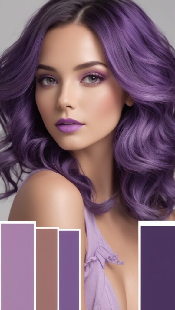 How can I incorporate the purple color palette into my home decor ...